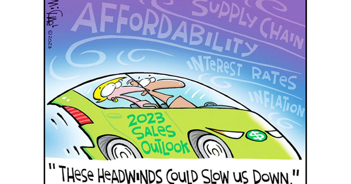 Leo Michael cartoon: Headwinds | Automotive News