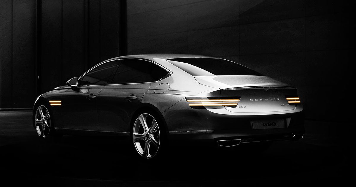 Genesis brings 'two lines' lighting look to next-gen G80 sedan ...