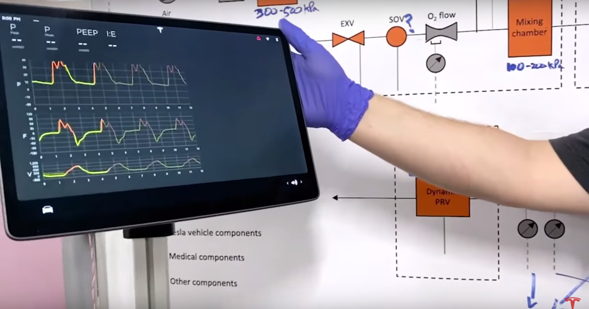 Tesla working on new ventilator design using Model 3 screen ...