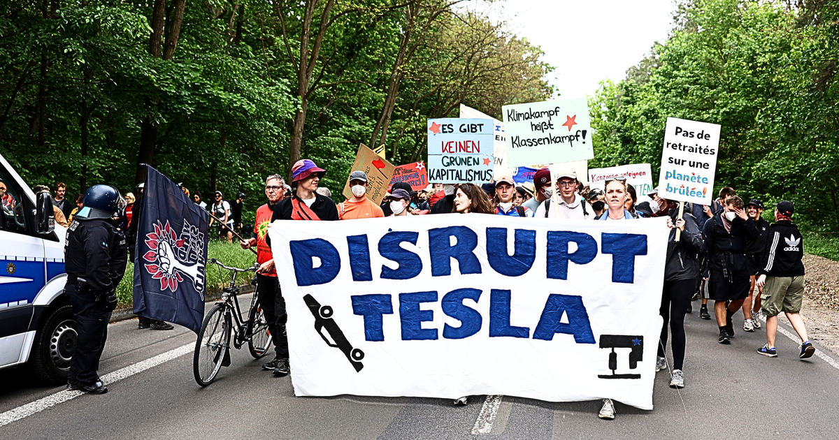 Protesters clash with police at Tesla plant in Germany | Automotive News