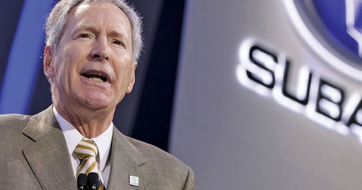 Subaru of America thanks newly retired CEO Tom Doll on billboard ...