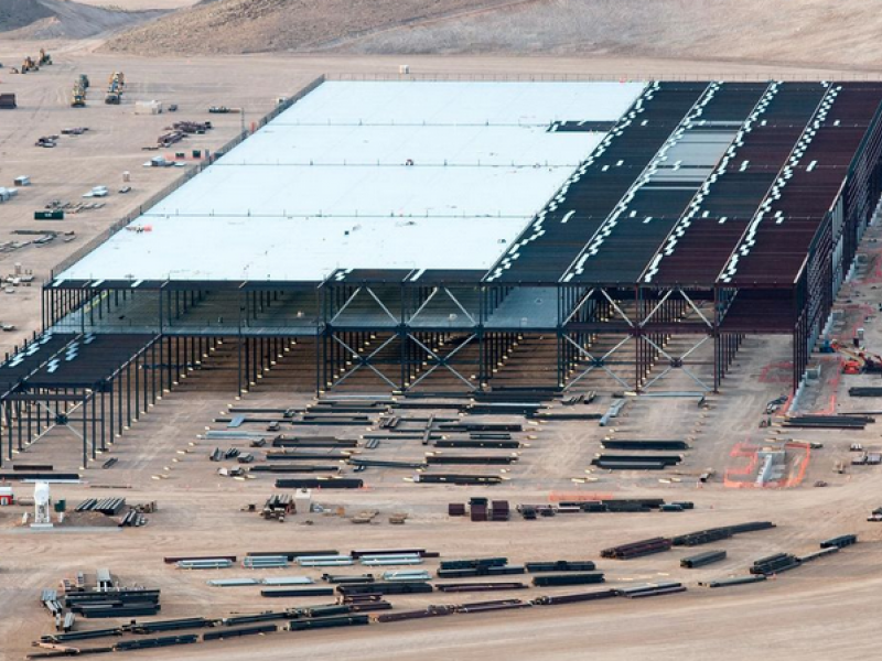 About 100 workers walk out at Tesla battery plant building site