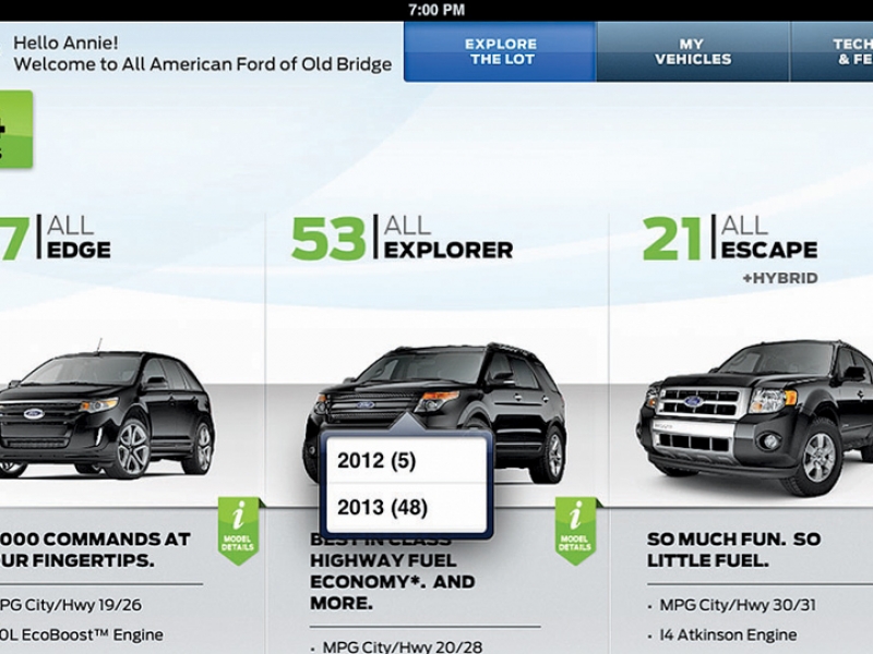 Ford rolls out dealership iPad app