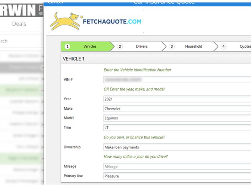 Darwin integrates auto insurance into finance platform