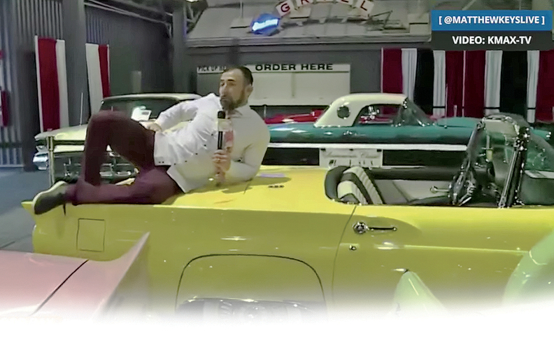 Auto show antics on live TV get reporter canned | Automotive News
