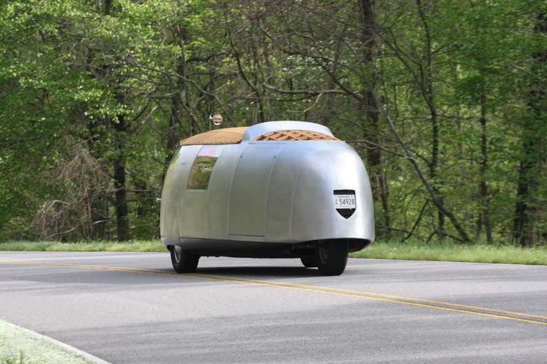 Engineer Buckminster Fuller builds first of 3 novelty Dymaxion cars ...