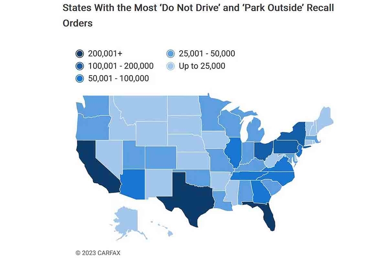 Carfax: More than 2.5M U.S. vehicles beset with urgent recalls ...