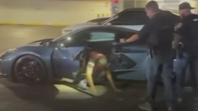 Would-be Chevy Corvette thief caught after trapping himself inside car ...